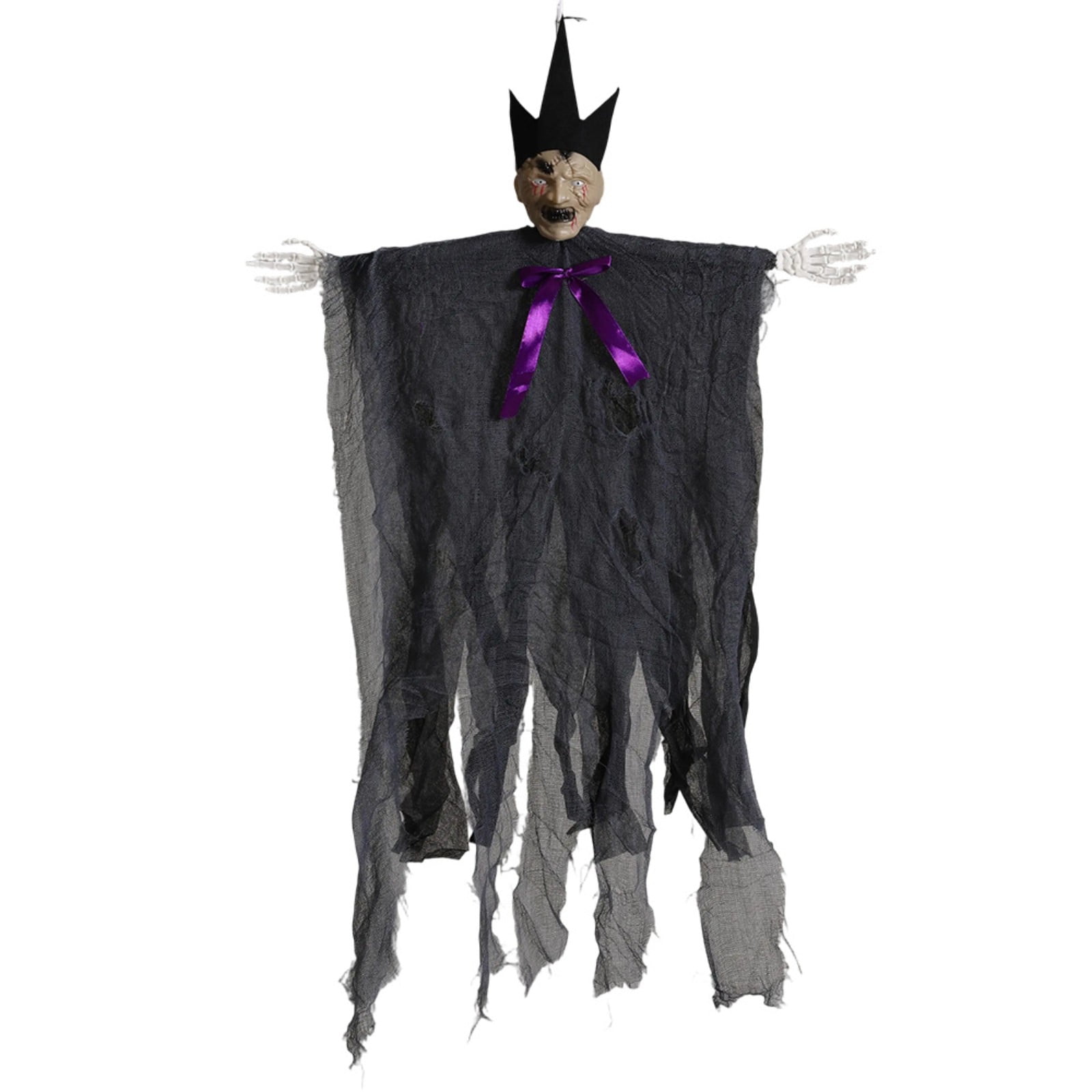 Halloween Hanging Ghost Decoration - Large Spooky Hanging Grim Reaper ...