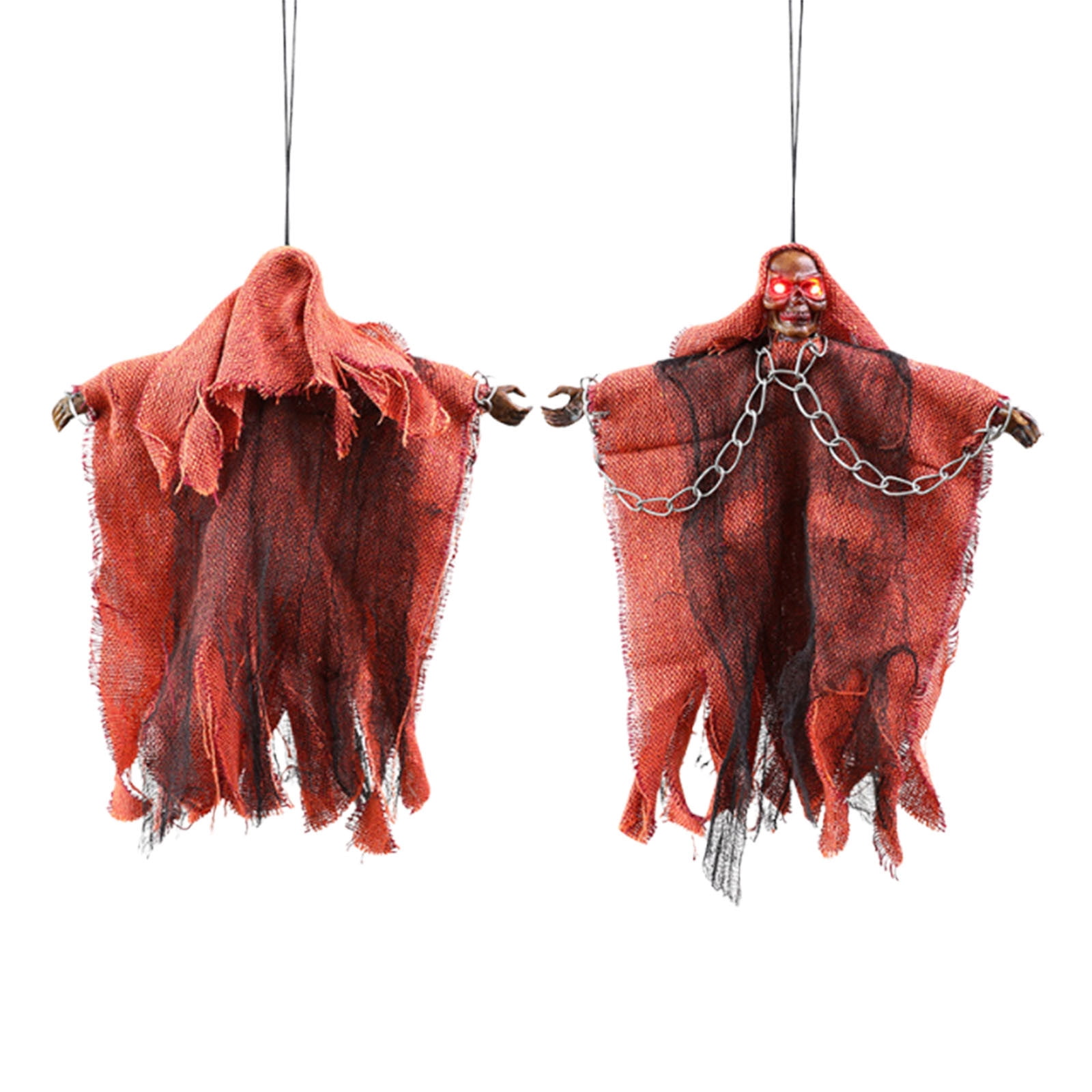 A Halloween Hanging Ghost Decoration With Terrifying Tombstone Prank ...
