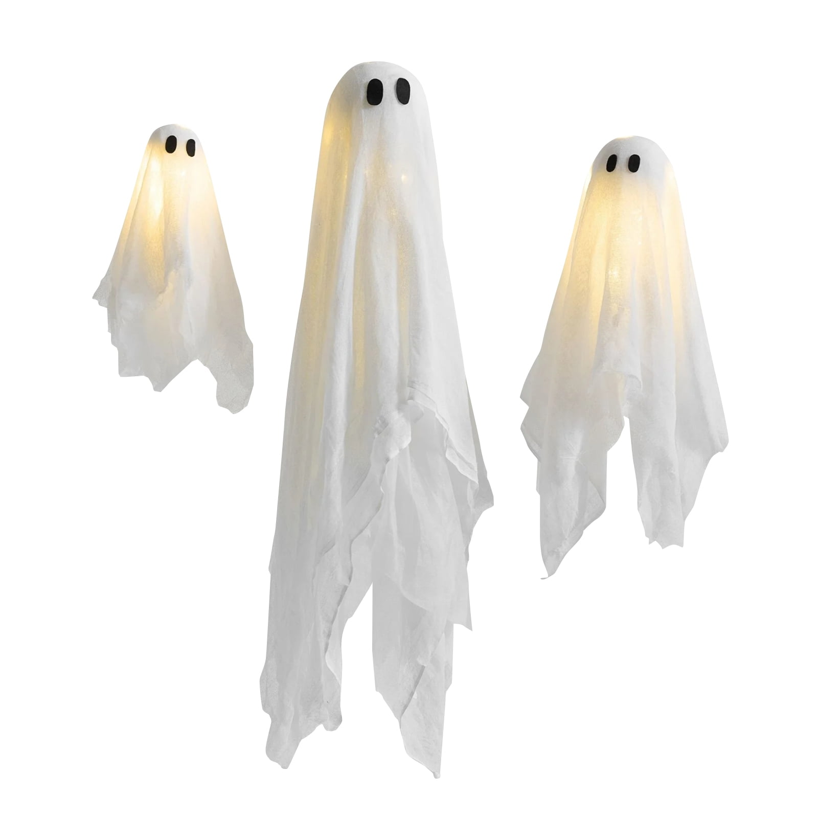 Halloween Hanging Ghost Lights with Remote Control – Floating Ghost ...