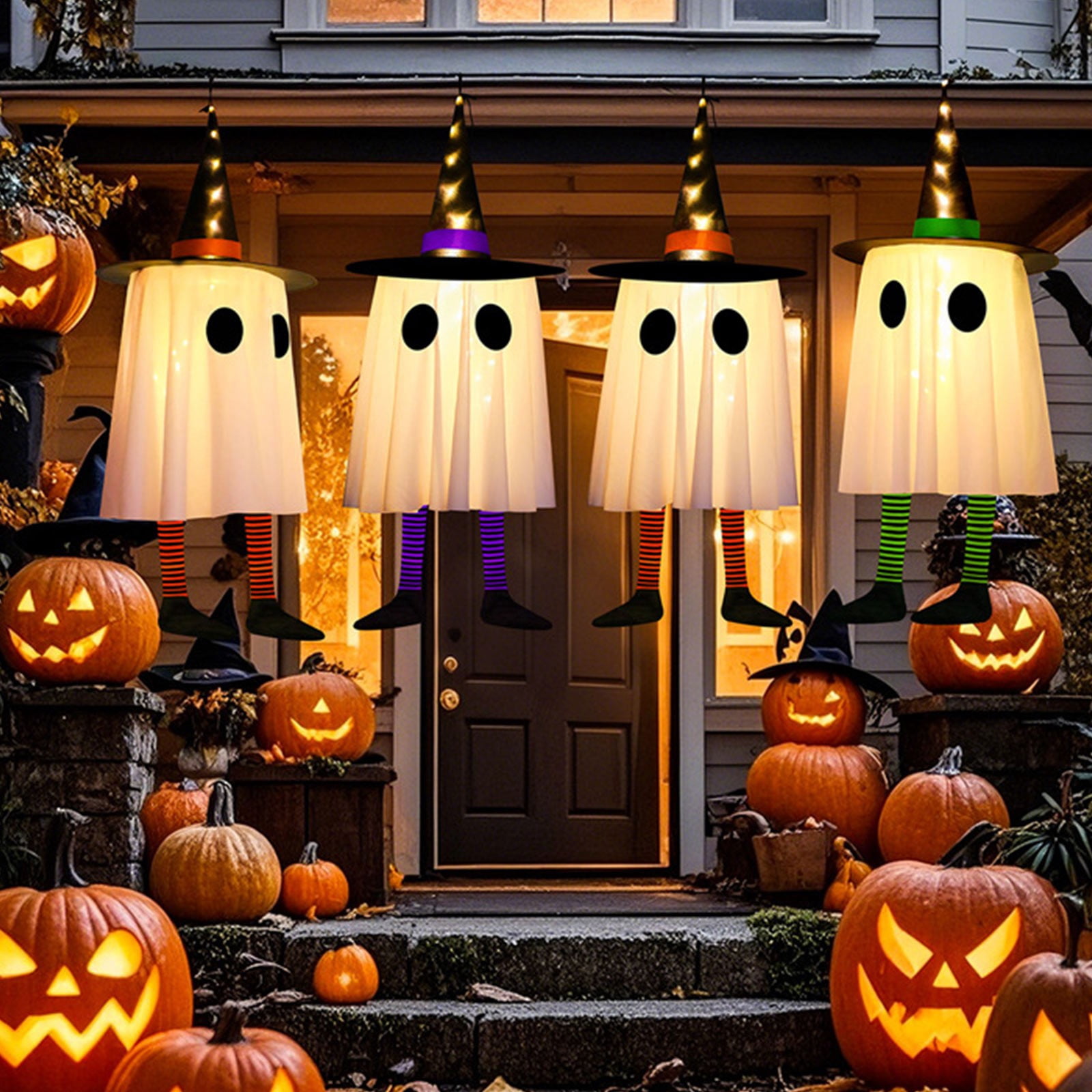 Halloween Hanging Ghosts Decorations, Halloween Decorations Outdoor ...