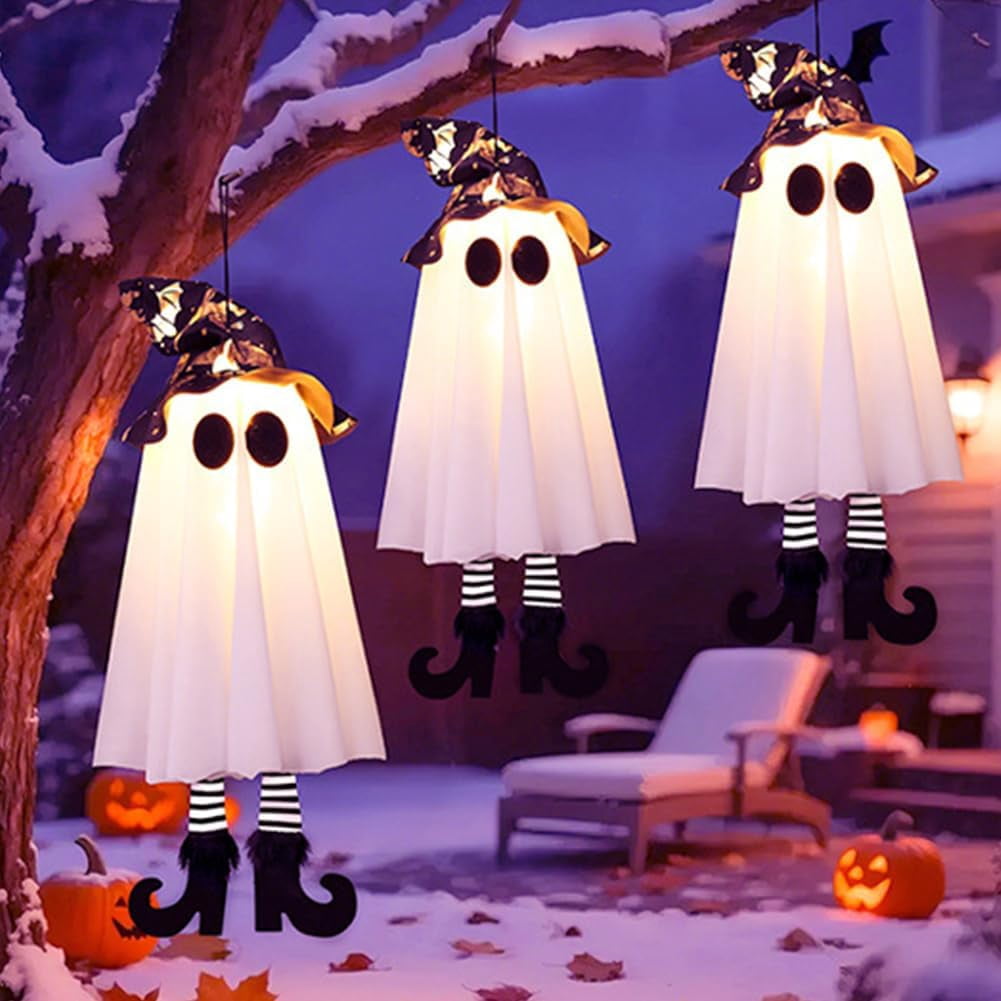 Halloween Hanging Ghosts Decorations, Halloween Decorations Outdoor ...
