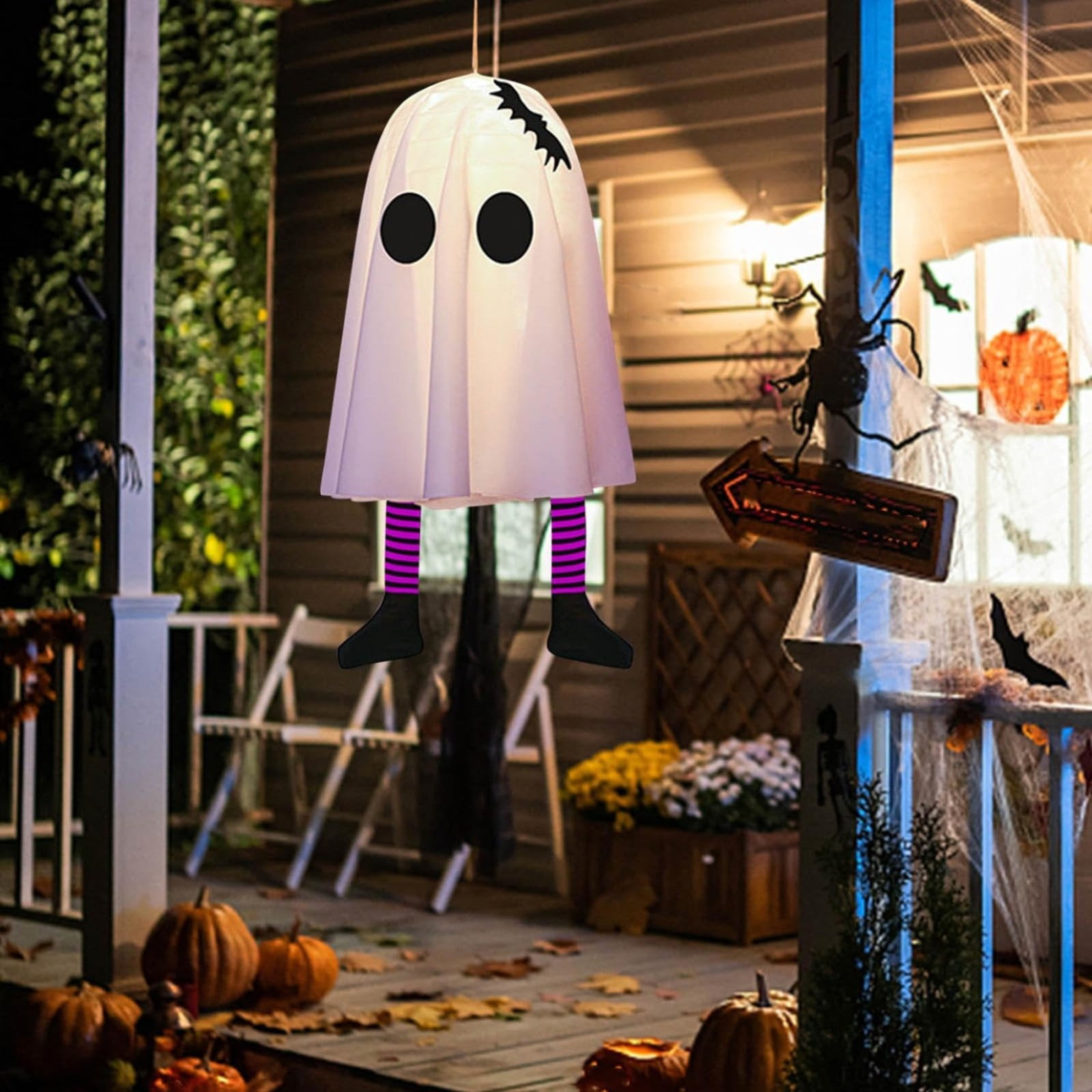 Halloween Hanging Ghosts, Halloween Decorations Outdoor Hanging Ghosts ...