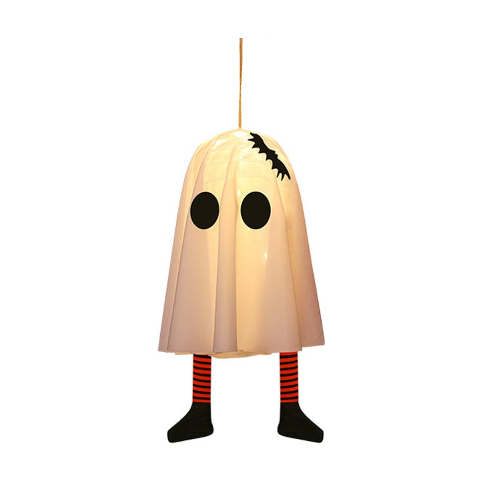 Halloween Hanging Ghosts, Hanging Lighted Glowing Ghost with Witch Legs ...