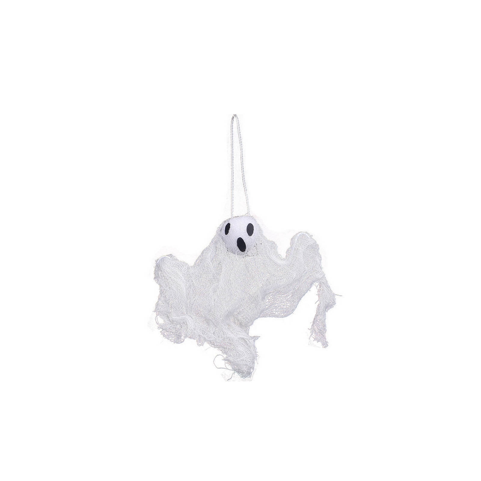 Halloween Hanging Ghosts with White Cloth and Black Eyes 6 Pcs, 8 Inch ...