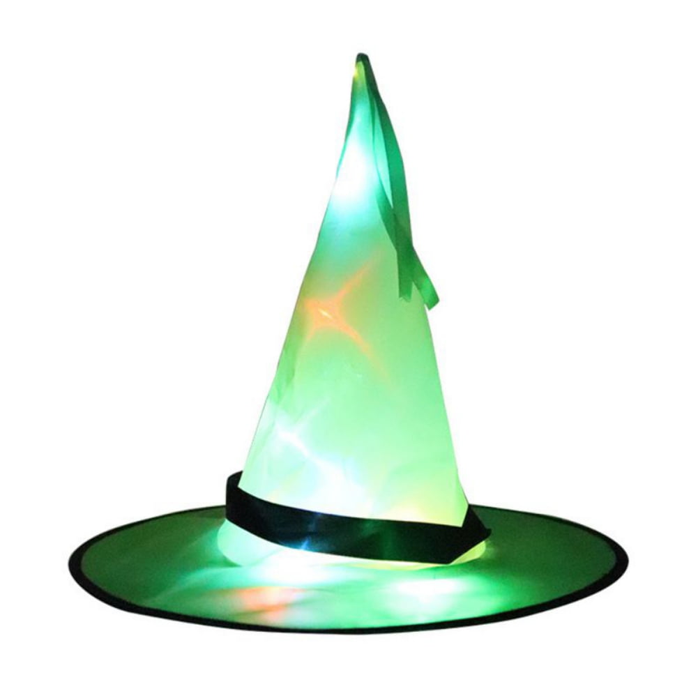 Halloween Hanging Glowing Witch Hats Colorful Outdoor LED Light up ...