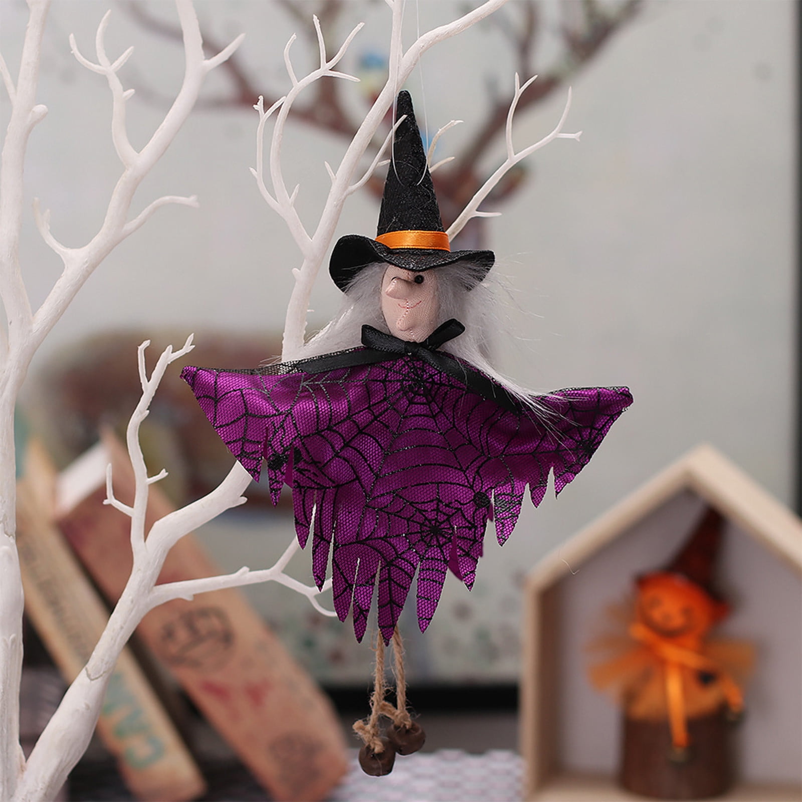 Halloween Hanging Gnome Ornaments, Ghost Witch Decor for Porch Indoor ...