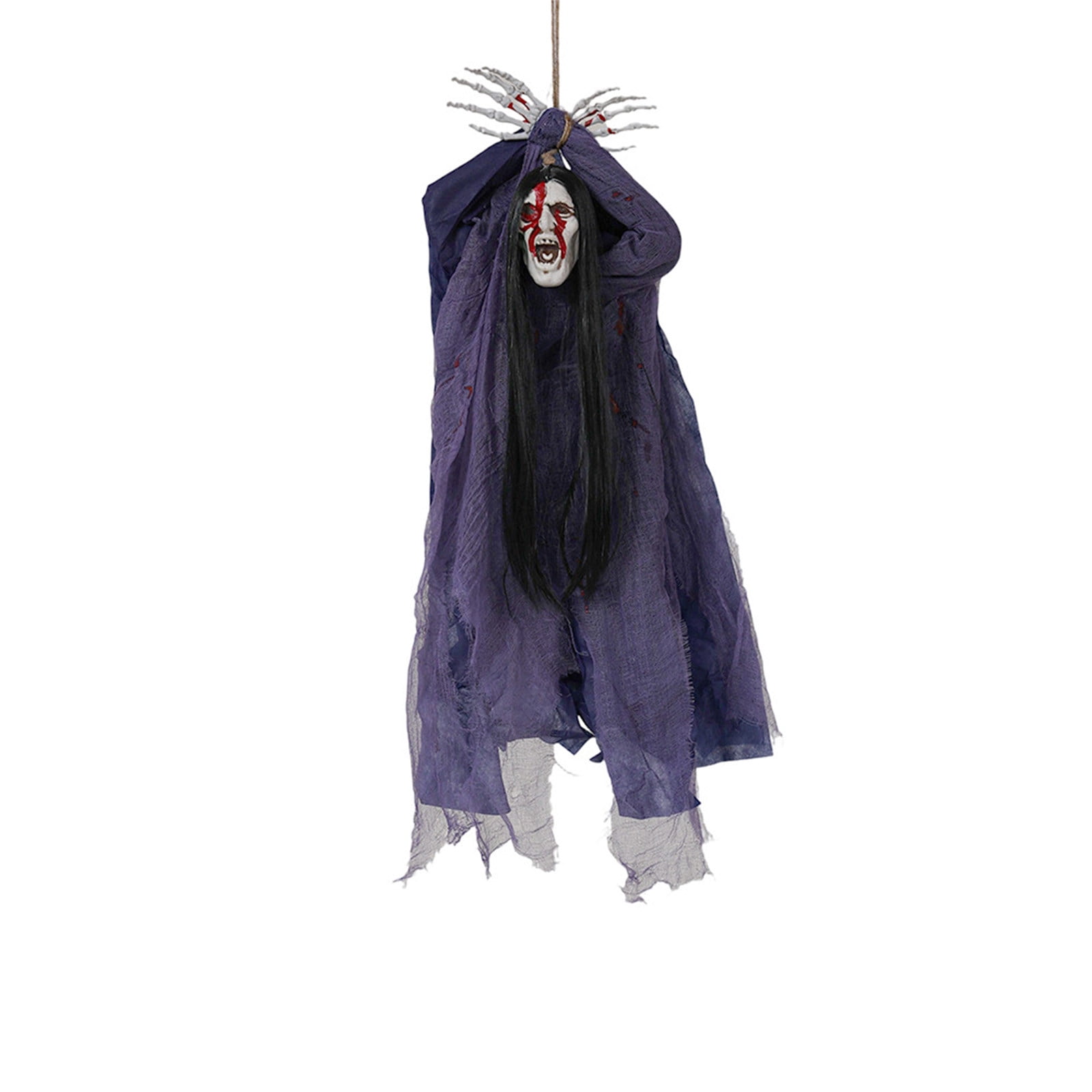 Halloween Hanging Skeleton Ghosts Decor Grim Reapers Flying Ghost with ...
