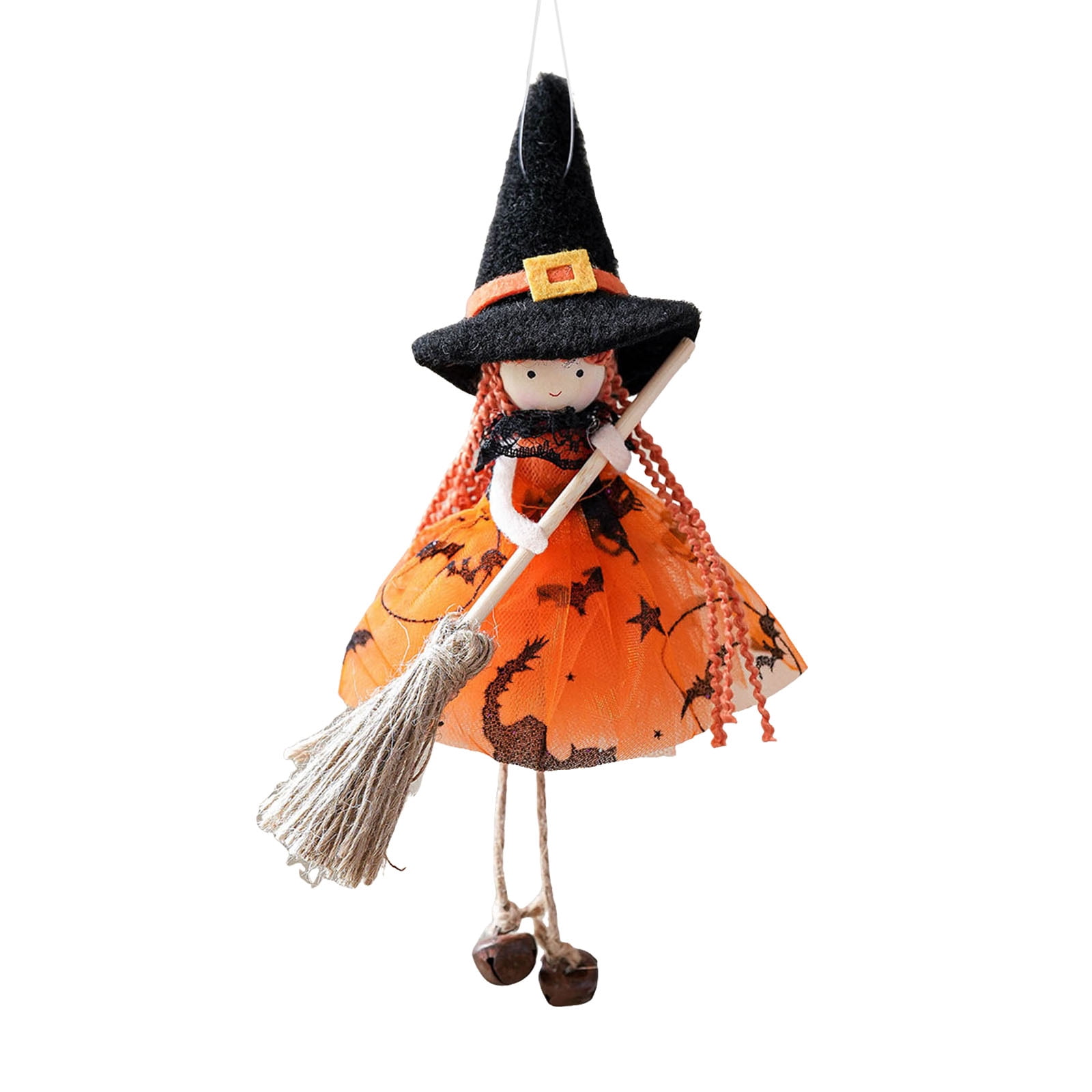 Halloween Hanging Witch Doll Ornament, Hangable Witch Doll Halloween ...
