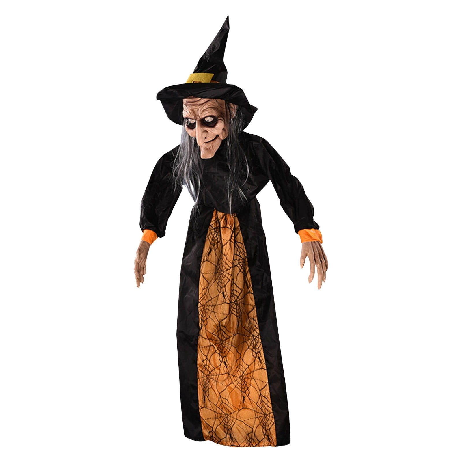 Halloween Hanging Witch with Scary Sound Effect, Halloween Voice ...