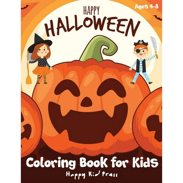 Halloween: Happy Halloween Coloring Book : Halloween Coloring Books for ...