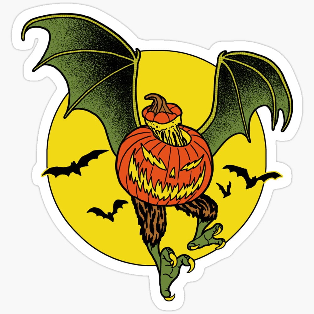 Halloween Harpy Sticker Phone Decal Water Bottle Stickers Car Decals ...