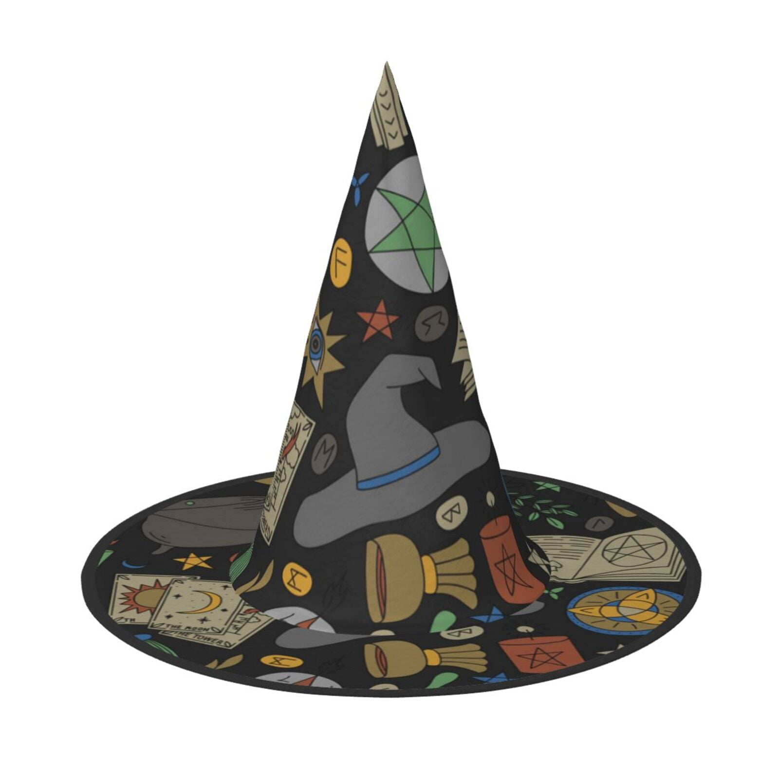Halloween Hat Witch Wizard Hats Costume Accessory for Christmas Party ...
