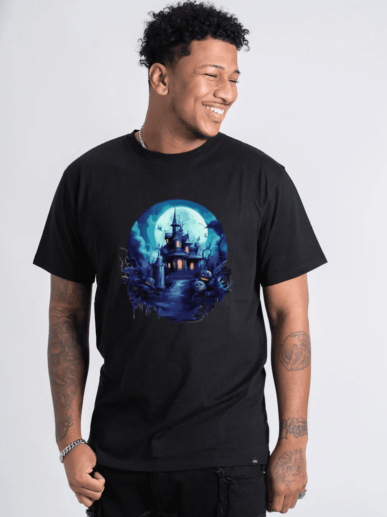 Halloween Haunted House Boys Spooky Costume Creepy Fun Ghost Unisex T ...