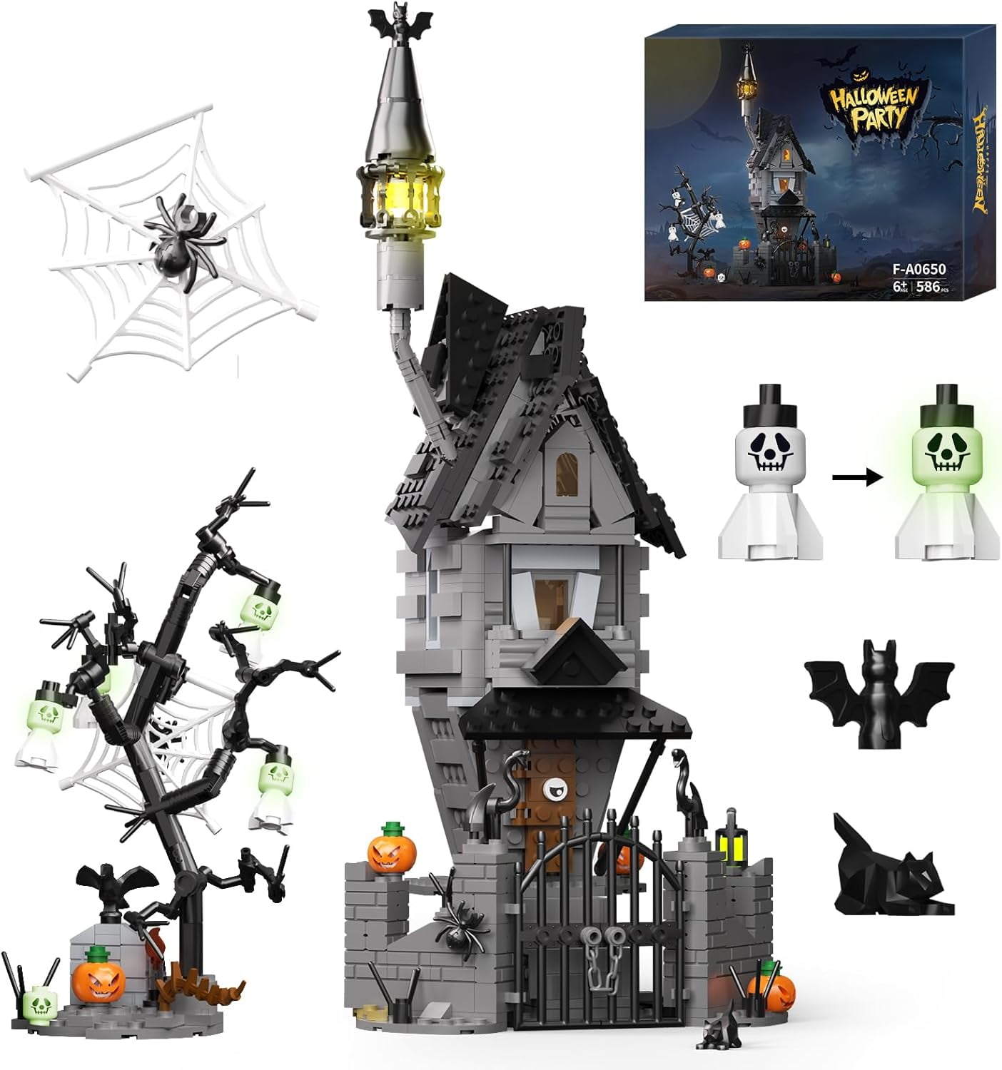 Halloween Haunted House Building Set Before Christmas Haunted Mansion ...