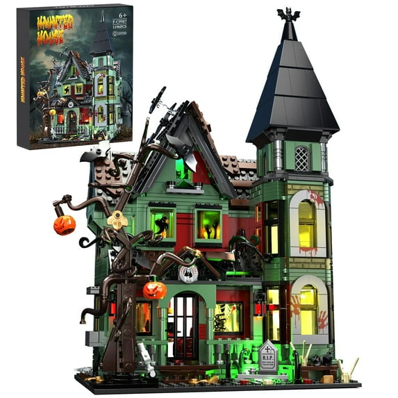 BuildingBoat Halloween Haunted House Building Set Creative DIY Project ...