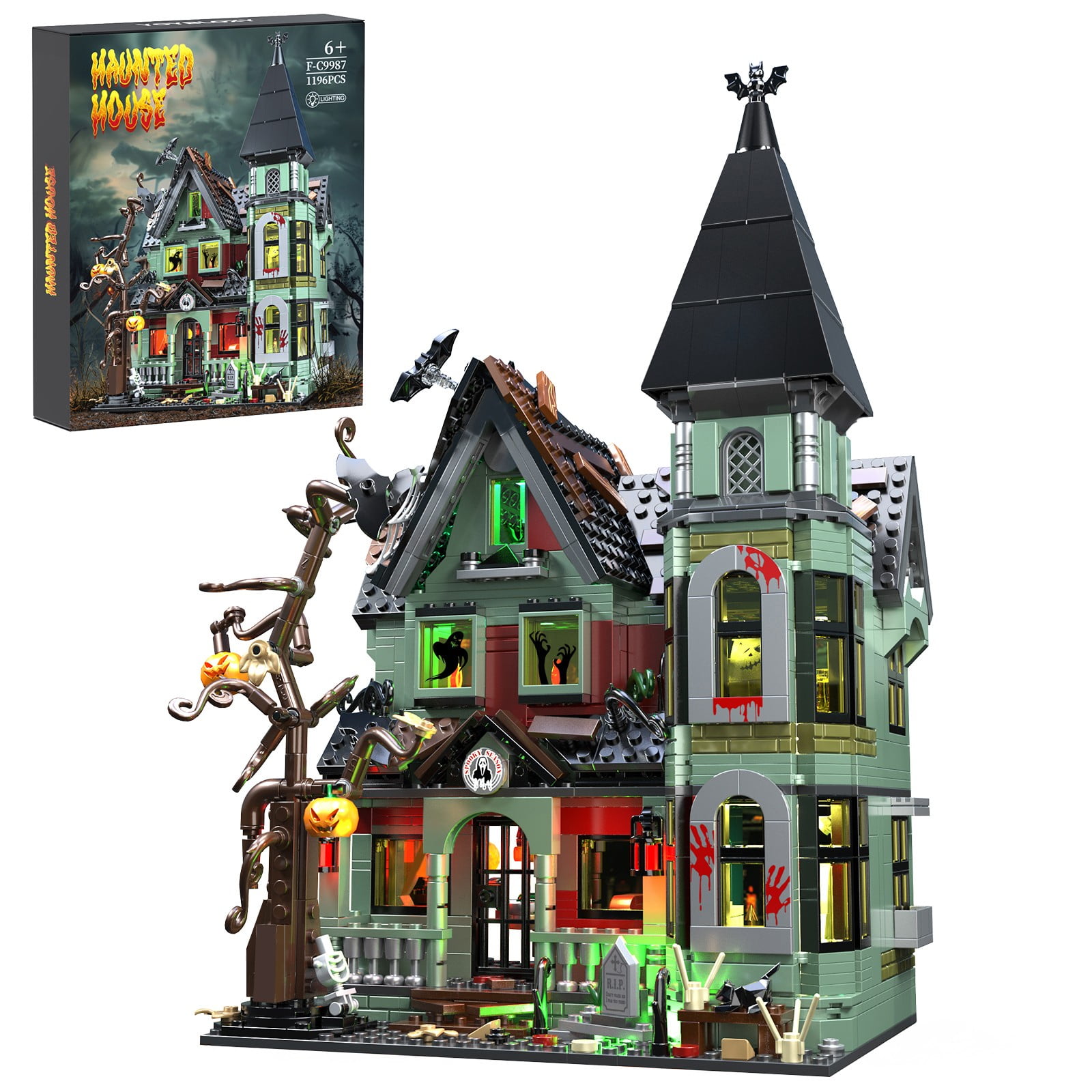 Halloween Haunted House Building Set Creative DIY Project to Build ...