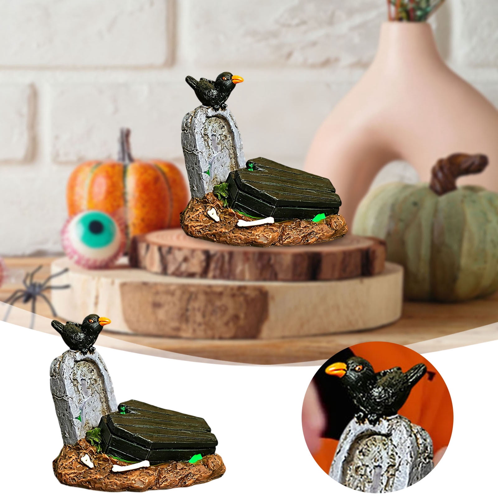 Halloween Haunted House Decor - Wooden Spooky Village Tabletop ...