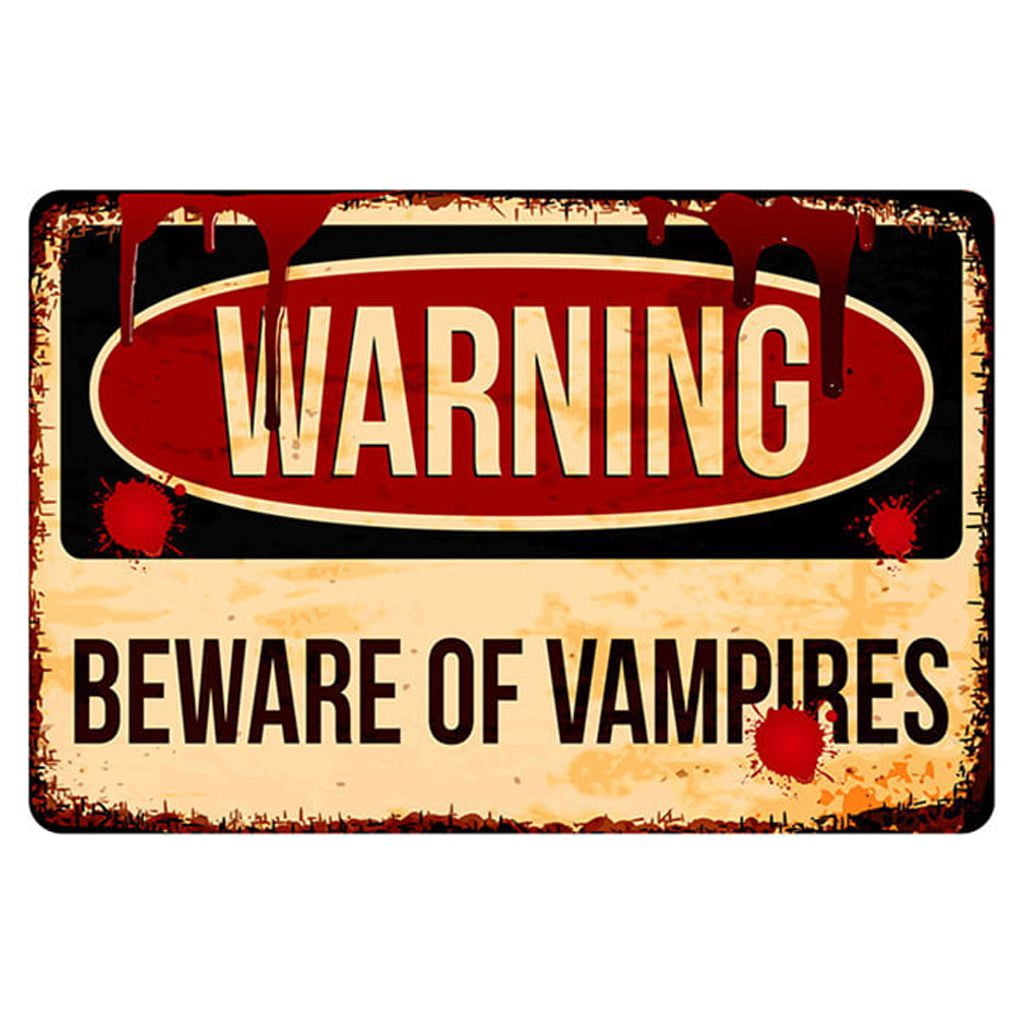 Halloween Haunted House Decorations Stickers, Beware Signs Water-proof ...