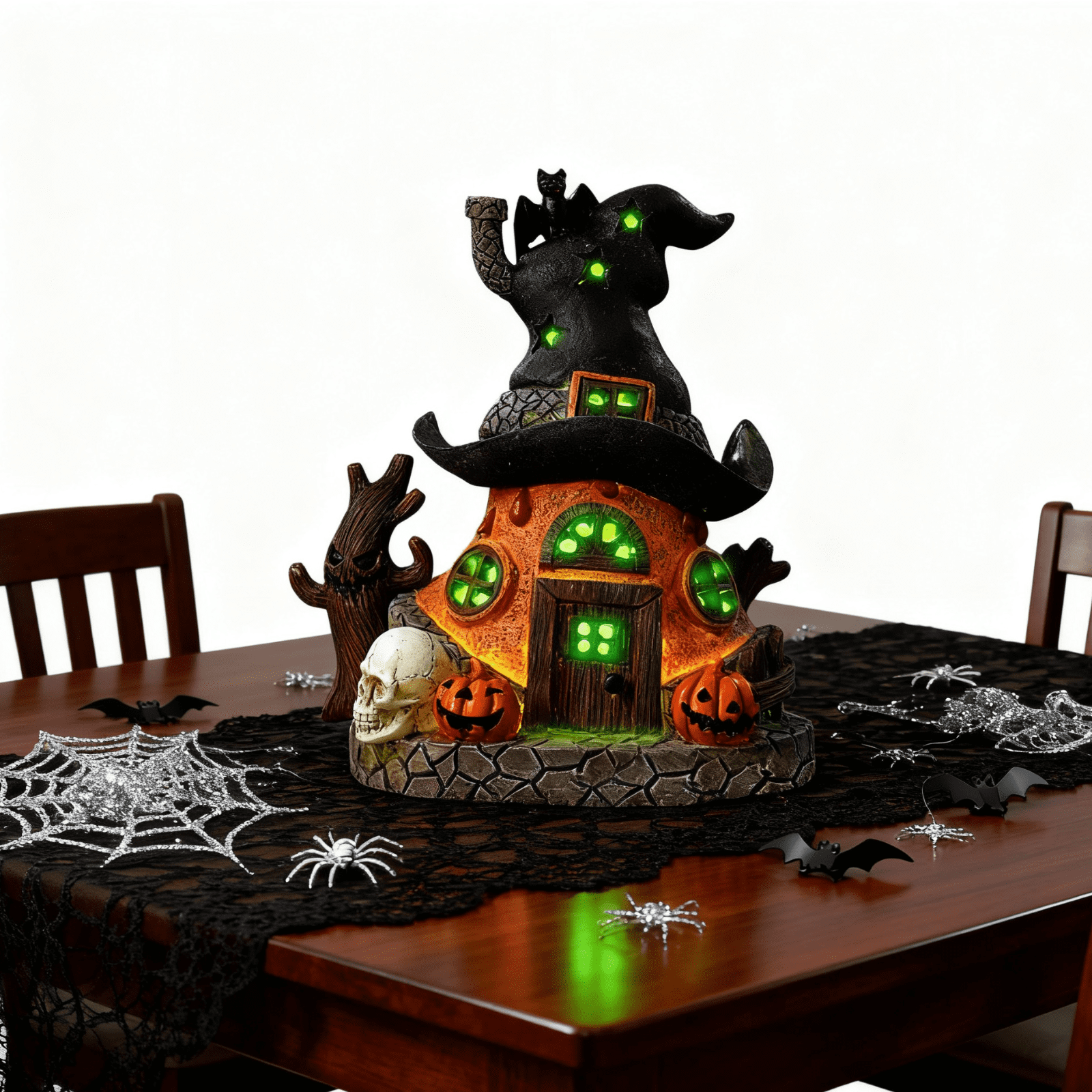 Halloween Haunted House FigurinePre-Lit Haunted Mushroom House ...