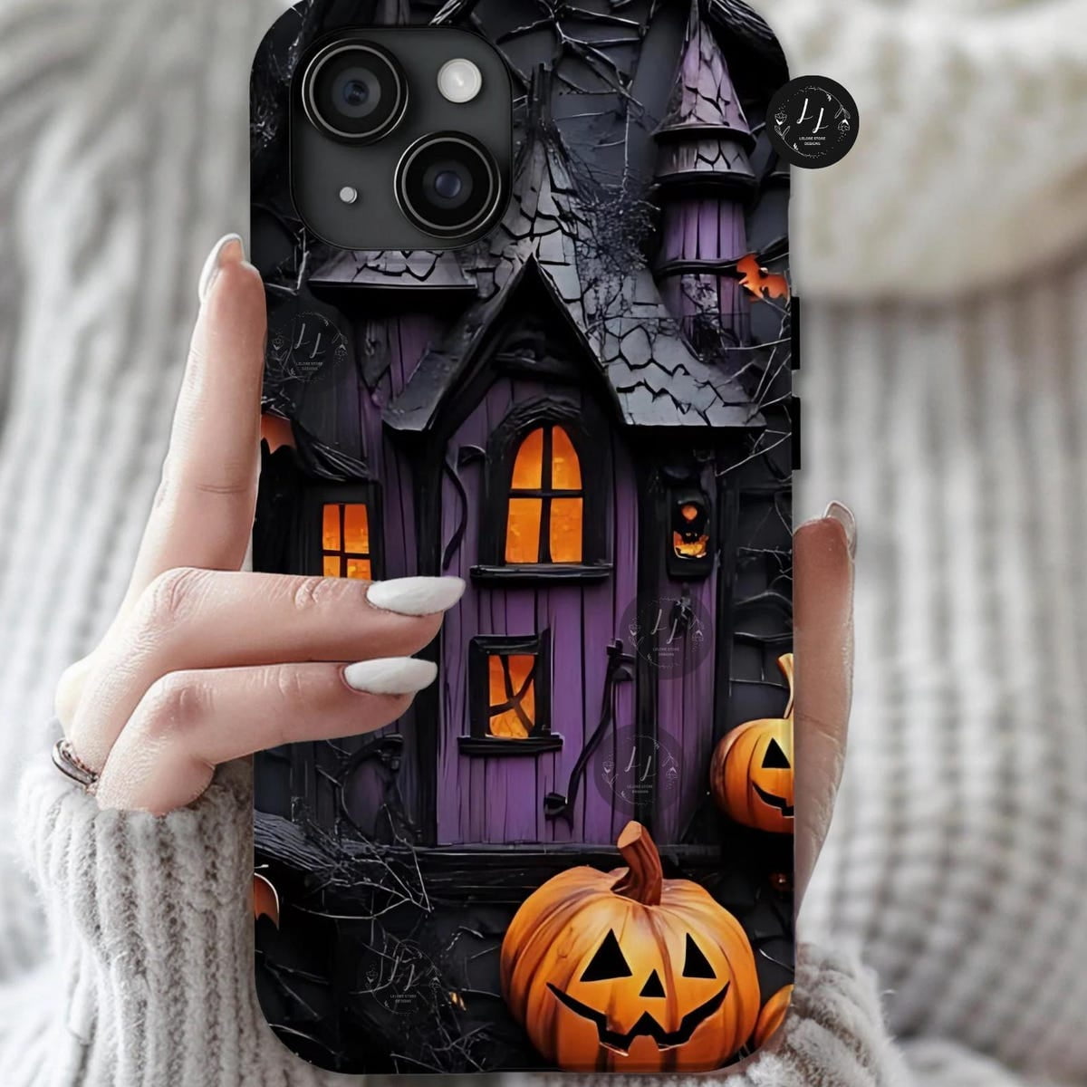 Halloween Haunted Mansion Gothic Horror Case with iPhone 17 to 11 Pro ...
