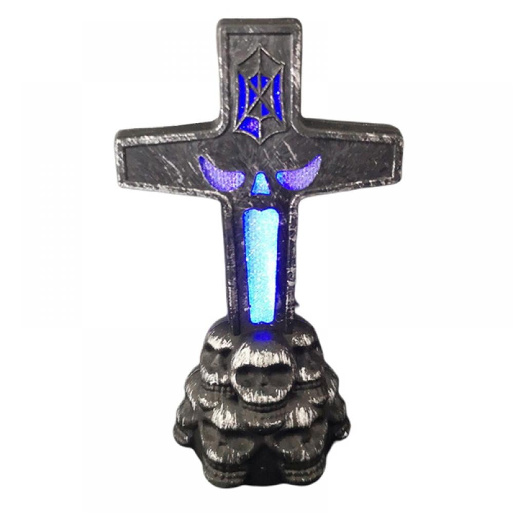 Halloween Headstone Light LED Graveyard Tombstone Halloween Party ...