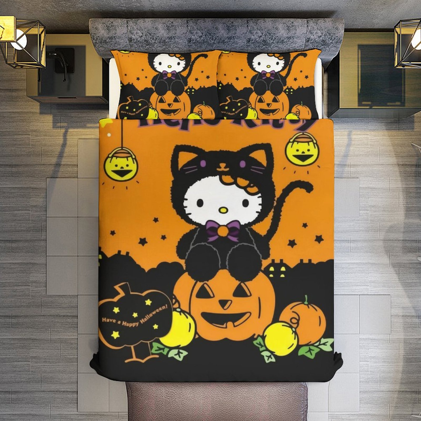 Halloween Hello Kitty Duvet Cover Sets,Halloween Hello Kitty Bedding ...