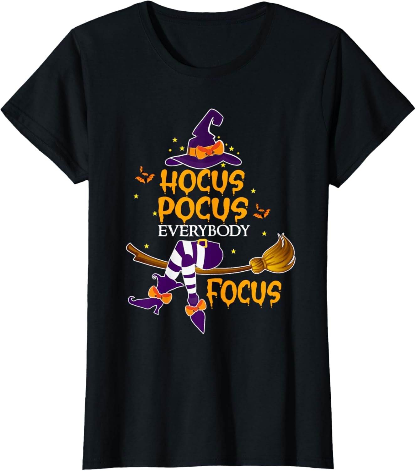 Halloween Hocus Pocus Everybody Focus Funny Teacher costume T-Shirt ...