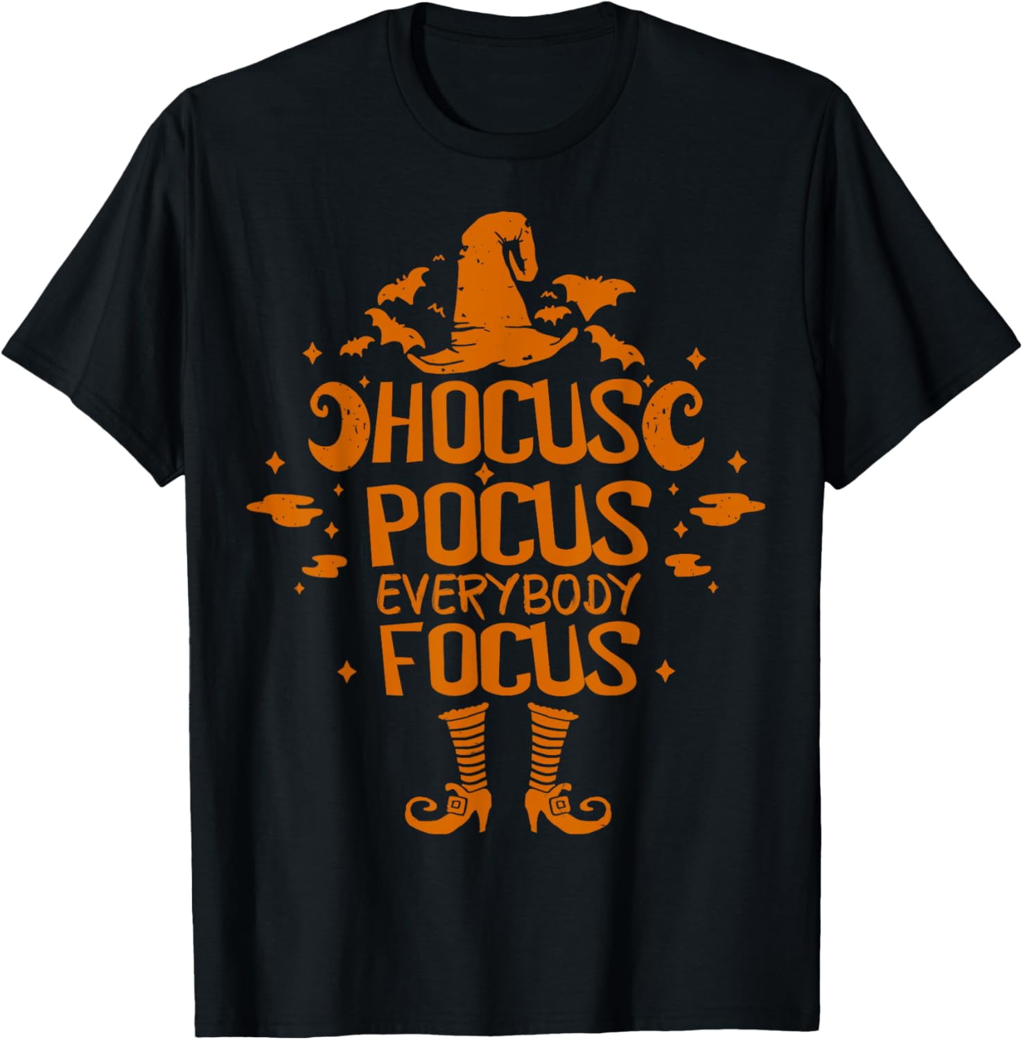 Halloween Hocus Pocus Everybody Focus Funny Teacher costume T-Shirt ...