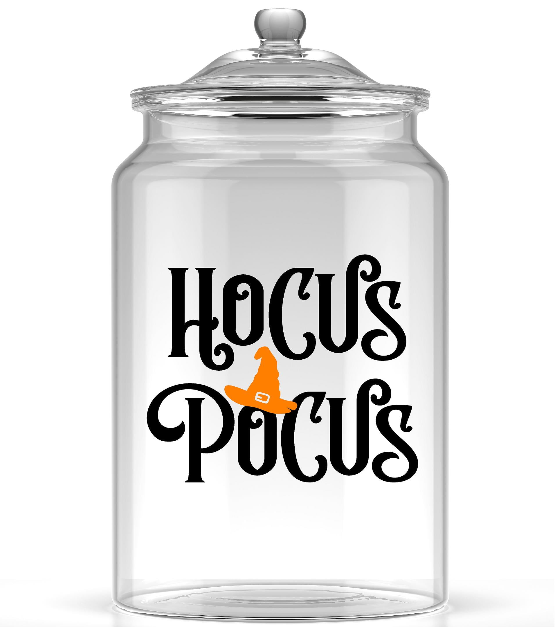 Halloween Hocus Pocus with hat Vinyl Lettering wall decal (5"H x 6"L ...