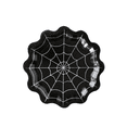 Halloween Holographic Spider Web Plates – 9"" Spooky Paper Party Plates ...