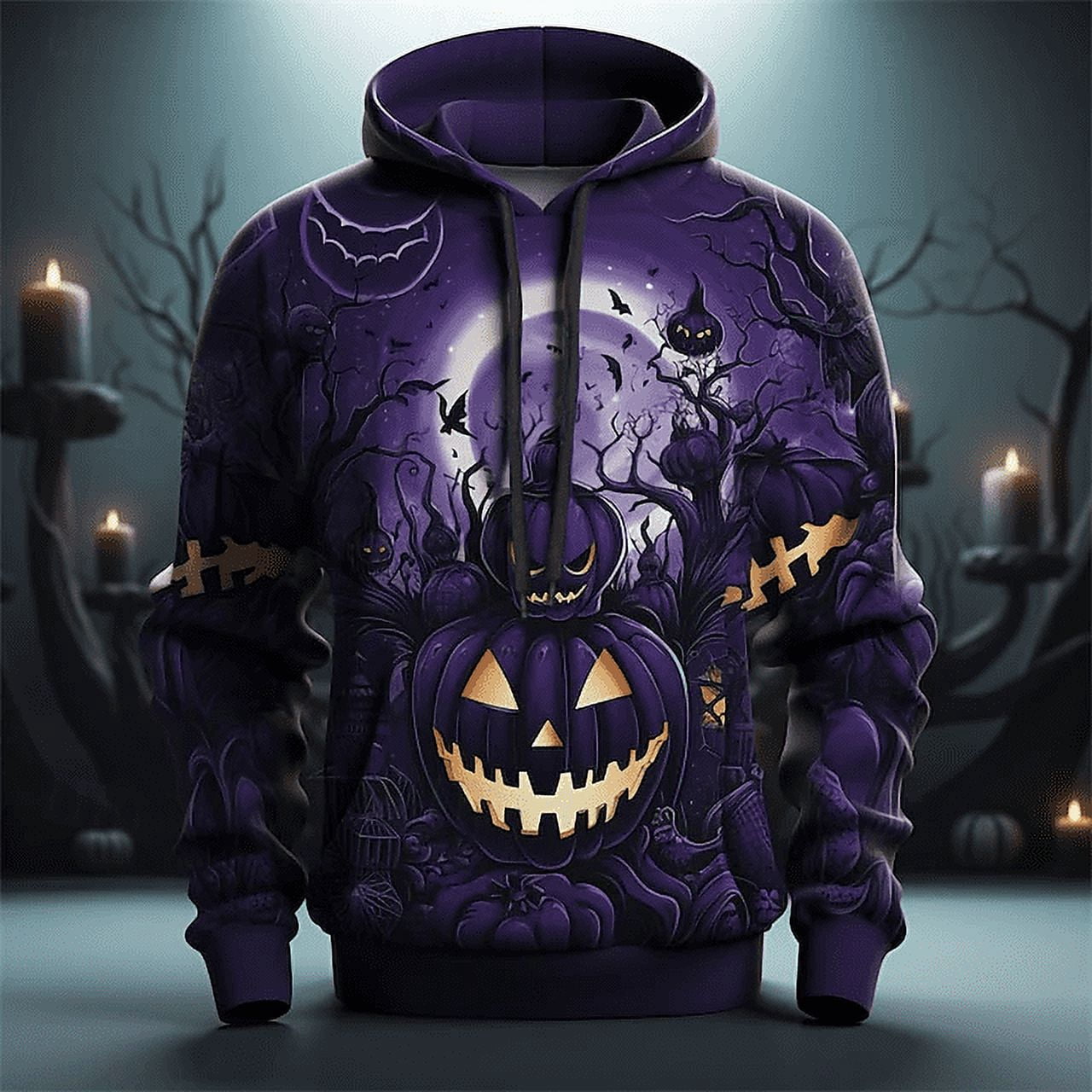 Halloween Hoodies Graphic Pumpkin Prints Daily Classic Casual 3D ...