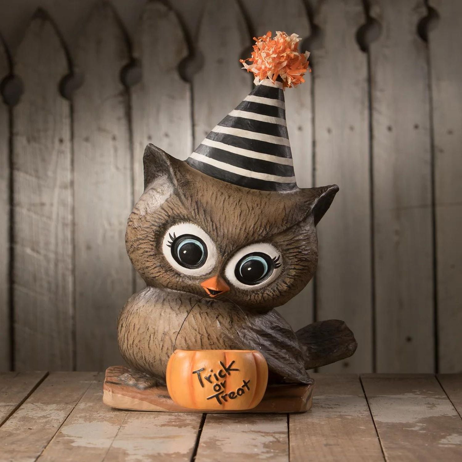 Halloween Hoot Paper Mache Trick Or Treat Tl1371 - Walmart.com