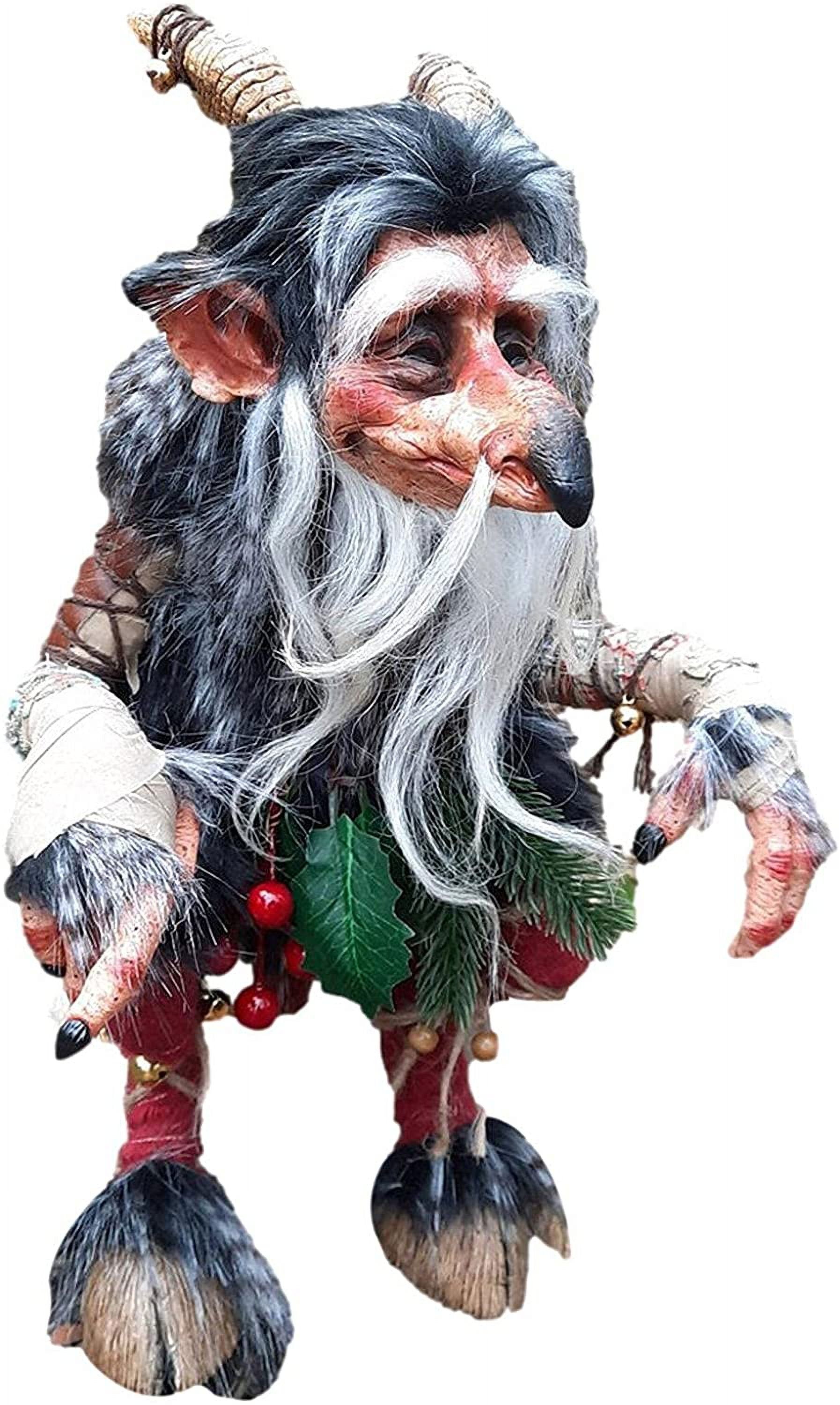Halloween Horrifying Elf Statue,Resin Fairy Garden Ornaments Outdoor ...
