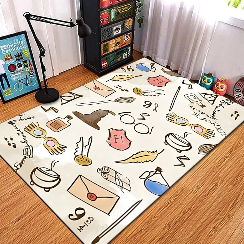 Halloween Horror Carpet Divination Wizard Pumpkin Cat Rugs Cartoon Owl ...