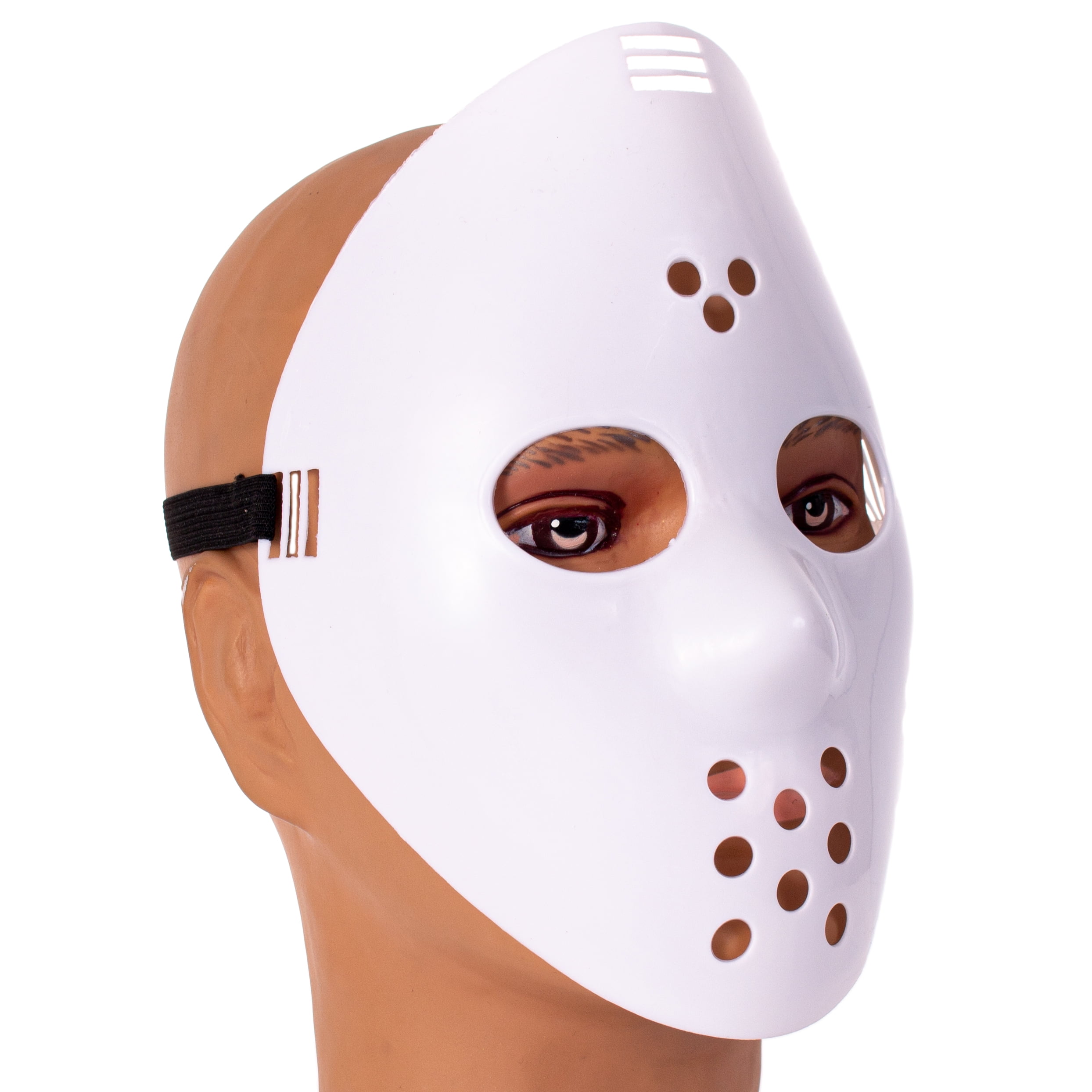 Halloween Horror Adult Hockey Costume Slasher Face Mask, White, One ...