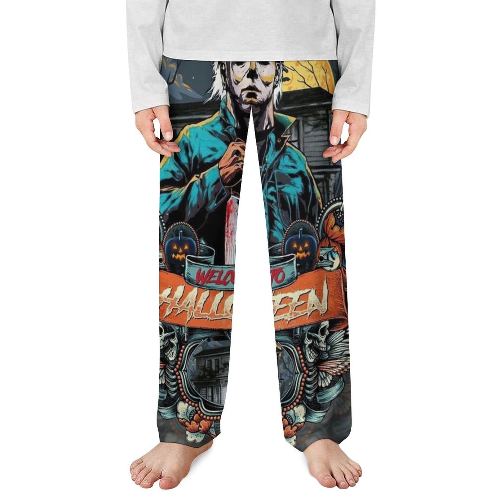 Halloween Horror Michael Myers Comfy Pajamas For Kids Cozy Lounge ...