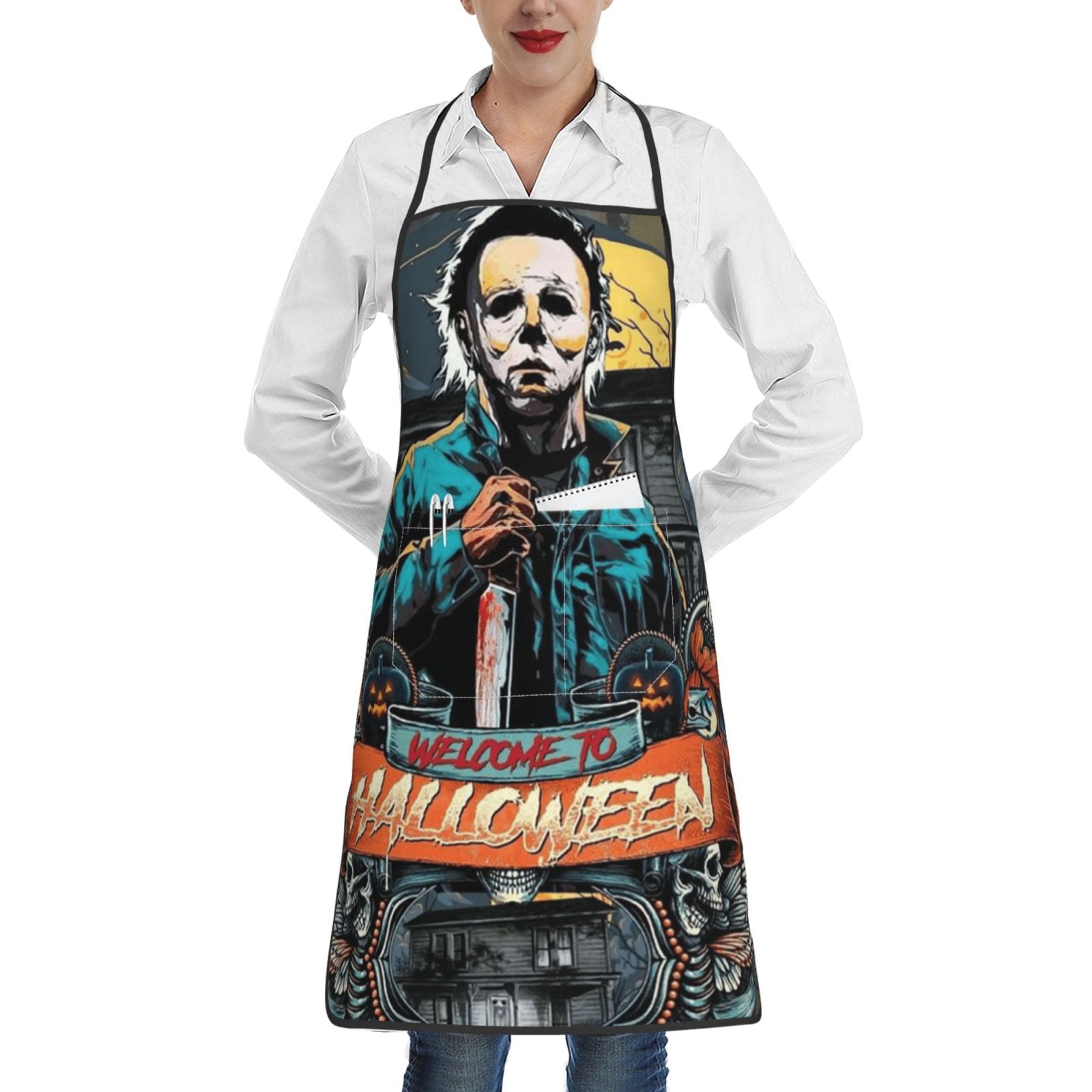 Halloween Horror Michael Myers Waterproof Apron Home Decor Kitchen ...
