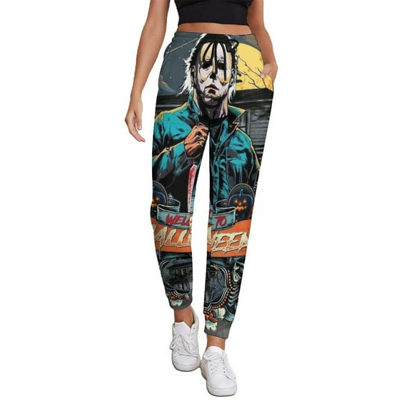 Halloween Horror Michael Myers Womens Sweatpants Joggers Pants Trousers ...