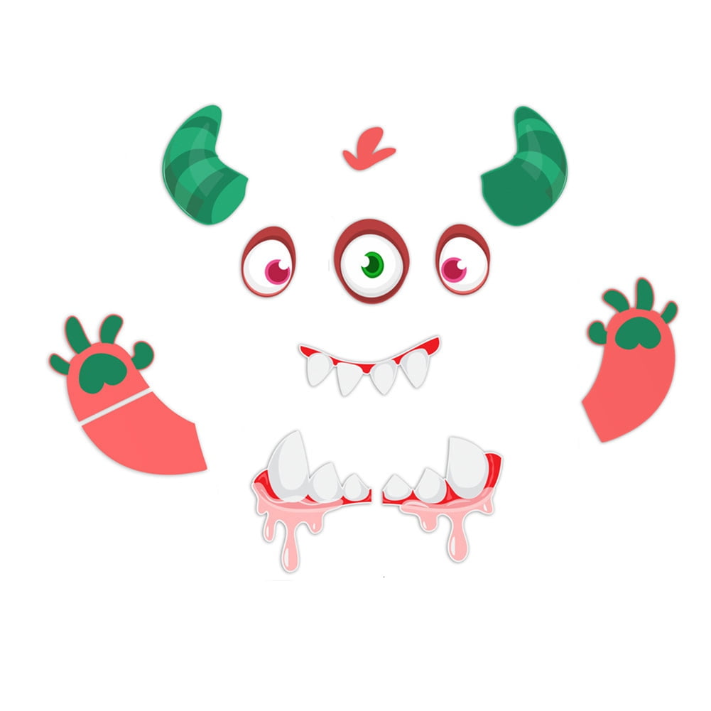 Halloween Horror Monster Decorations Stickers Kit with Terrifying Eyes ...