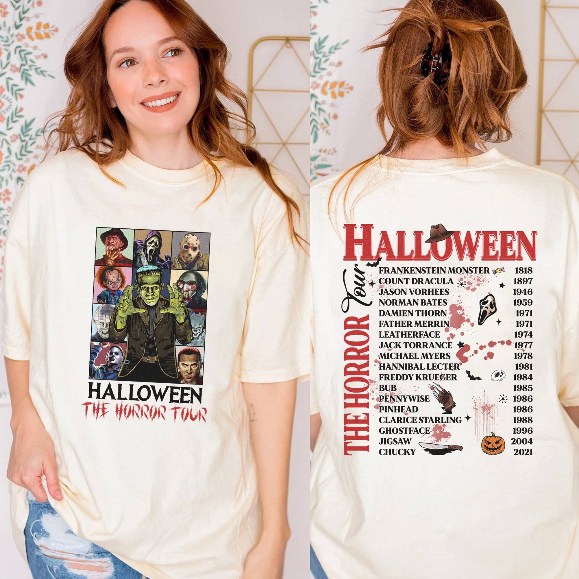 Halloween Horror Movie Frankenstein Shirt | Universal Halloween Party ...