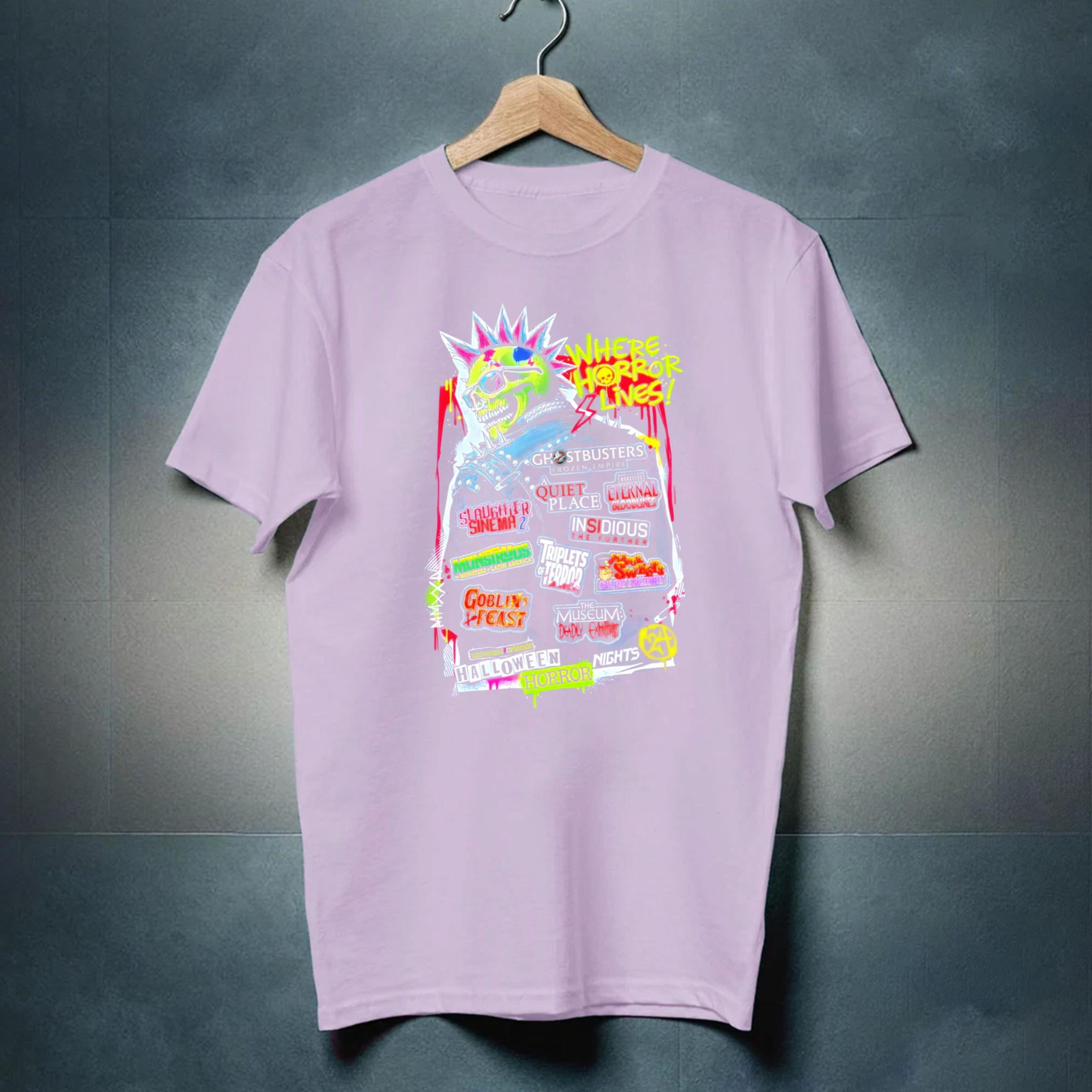 Halloween Horror Nights 2024 HHN33 House Lineup Shirt Universal Studios ...