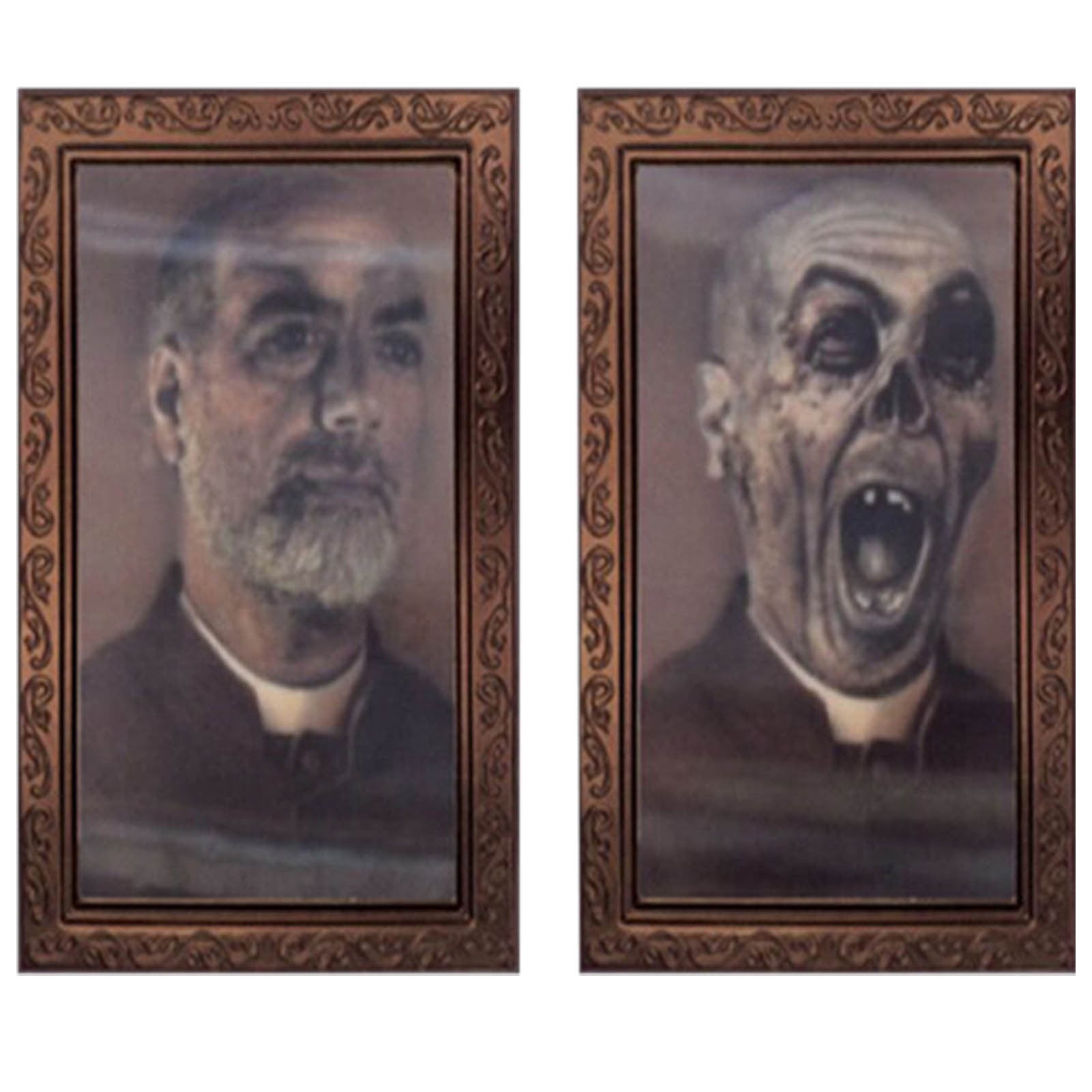 Halloween Horror Picture Frame Lenticular 3D Changing Face Scary ...