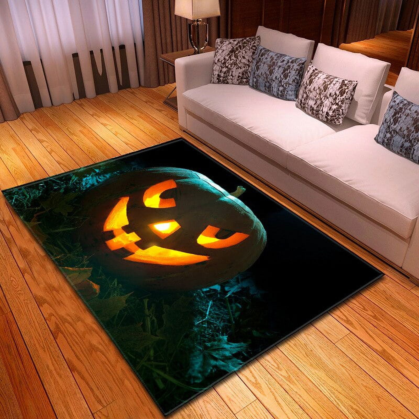 Halloween Horror Pumpkin Living Room Carpet Home Decorations Sofa Table ...