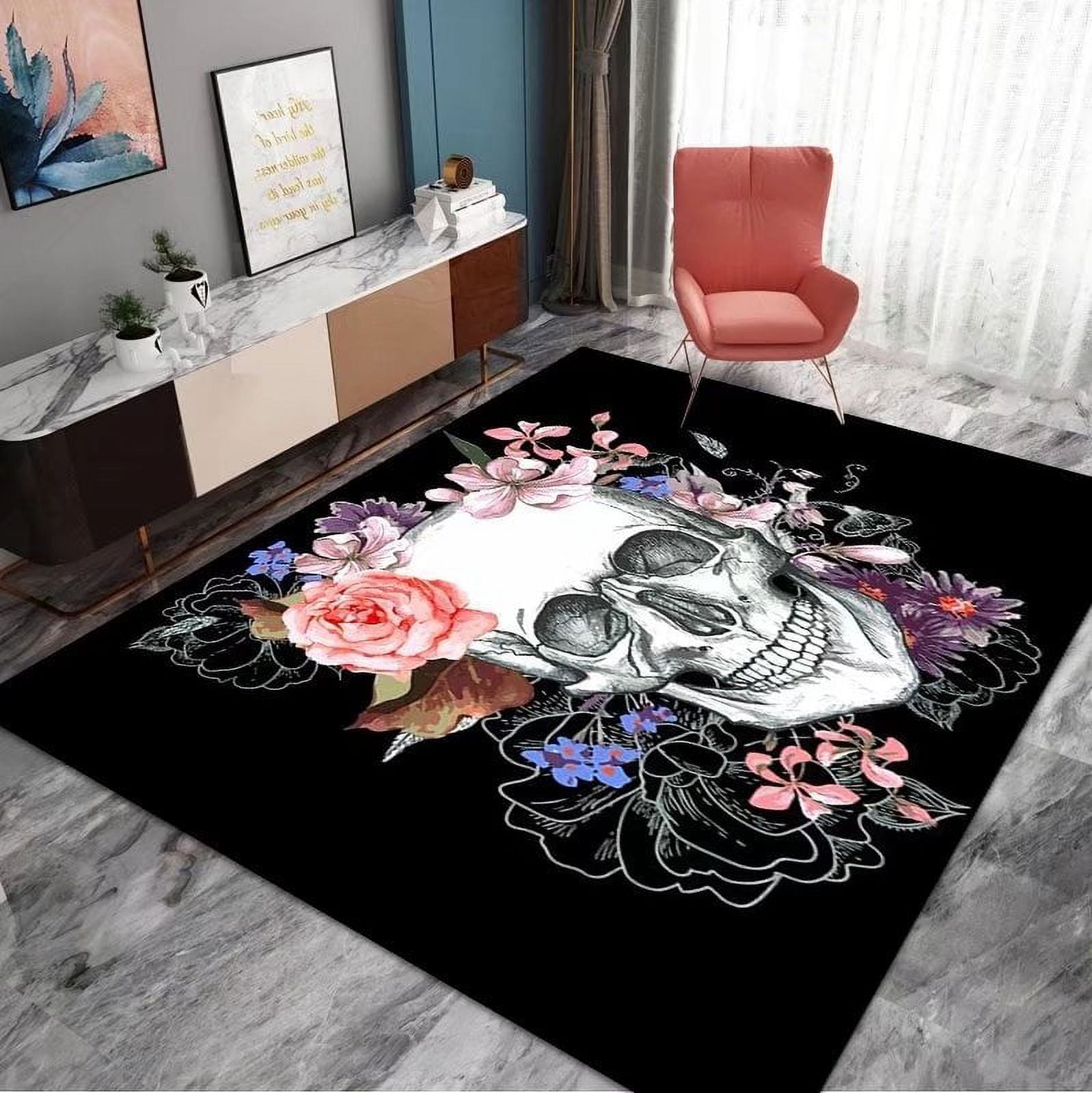 Halloween Horror Skeleton Carpet for Living Room Sofa Coffee Table ...