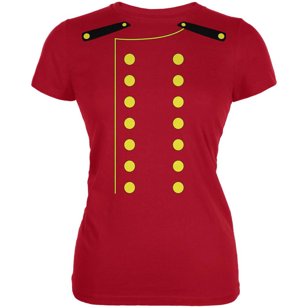 Halloween Hotel Bellhop Costume Red Juniors Soft T-Shirt - Medium ...