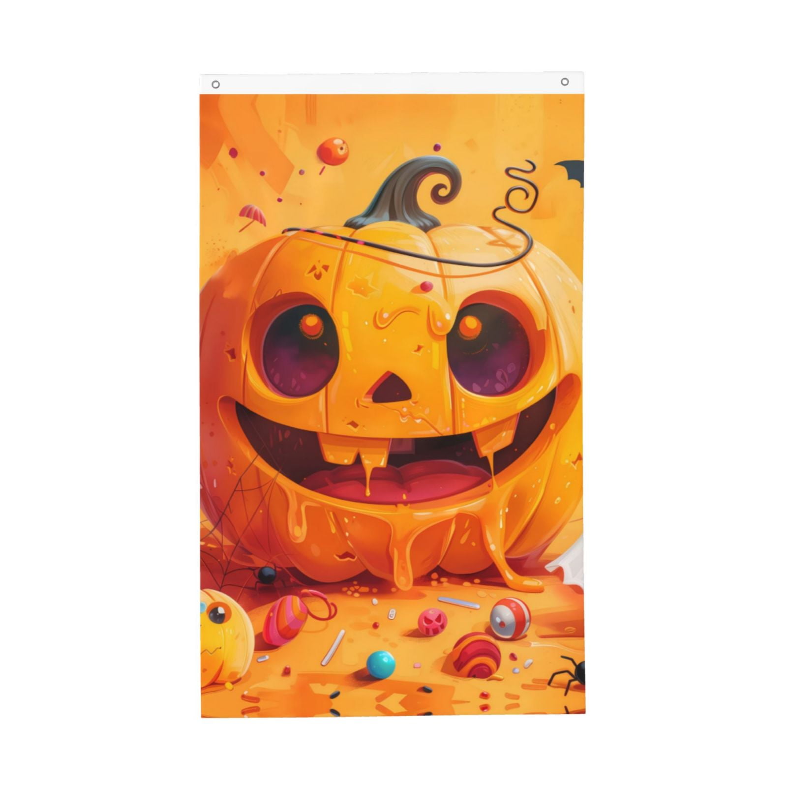 Halloween House Flags, Halloween Cute Cartoon Pumpkin Halloween Decor ...