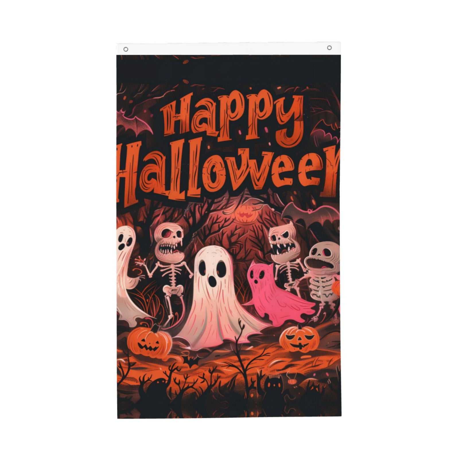 Halloween House Flags, Halloween Happy Cute Ghost Halloween Decor ...