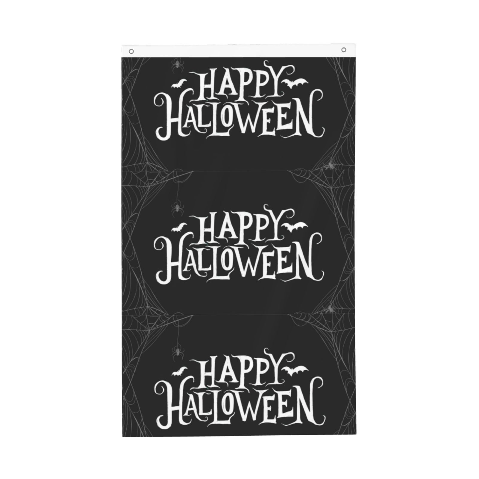 Halloween House Flags, Halloween Happy Spider Halloween Decor Double ...