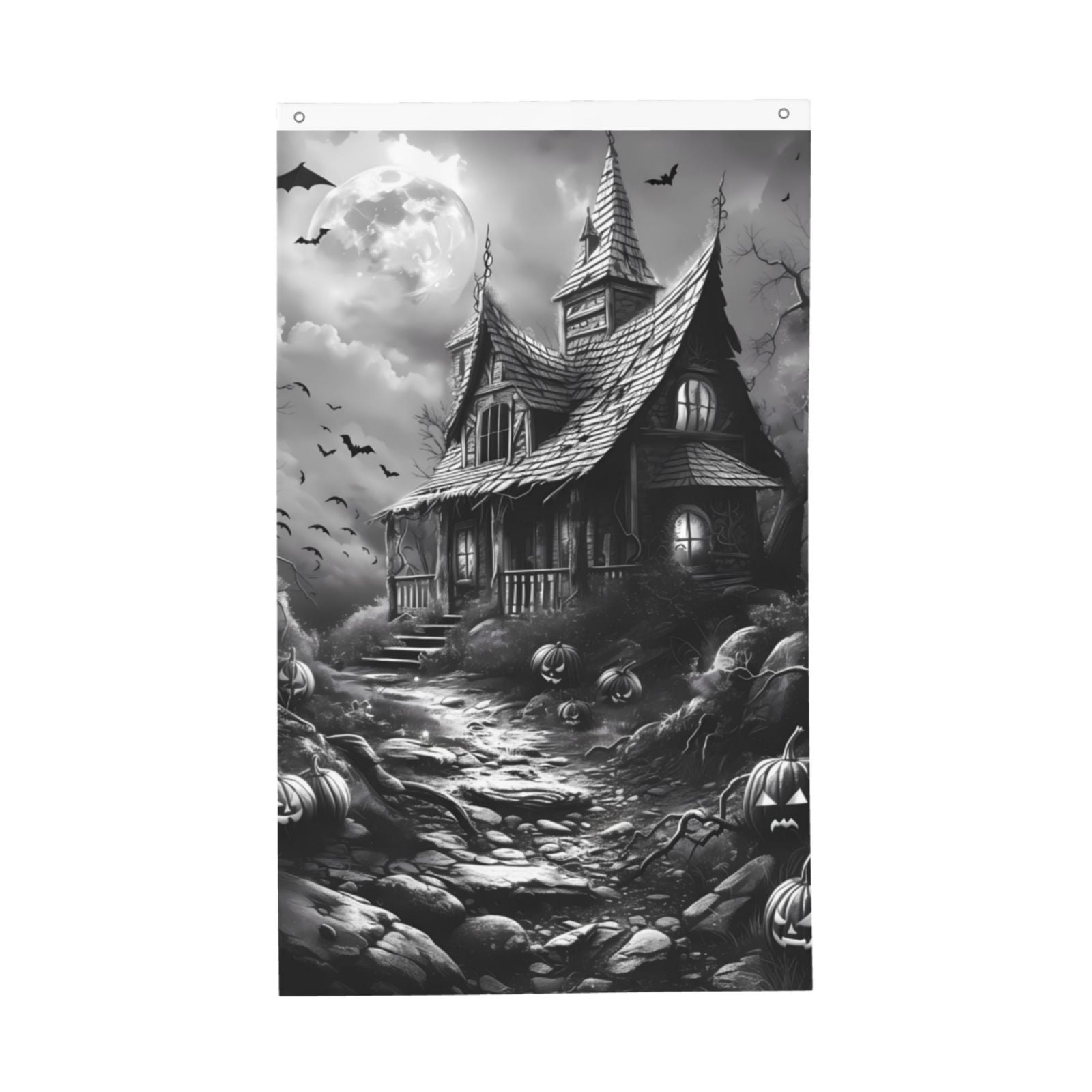 Halloween House Flags, Halloween Haunted House Path Halloween Decor ...