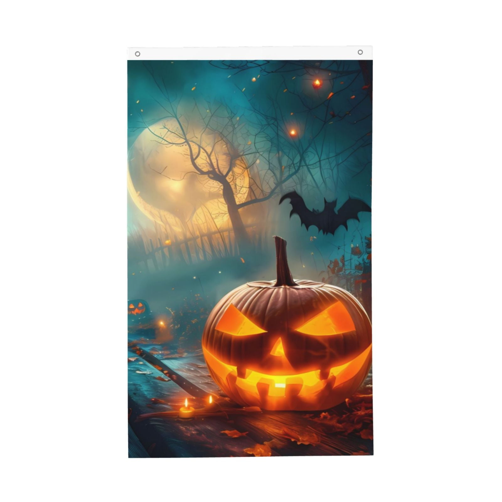 Halloween House Flags, Halloween Night Pumpkin Bat Halloween Decor ...